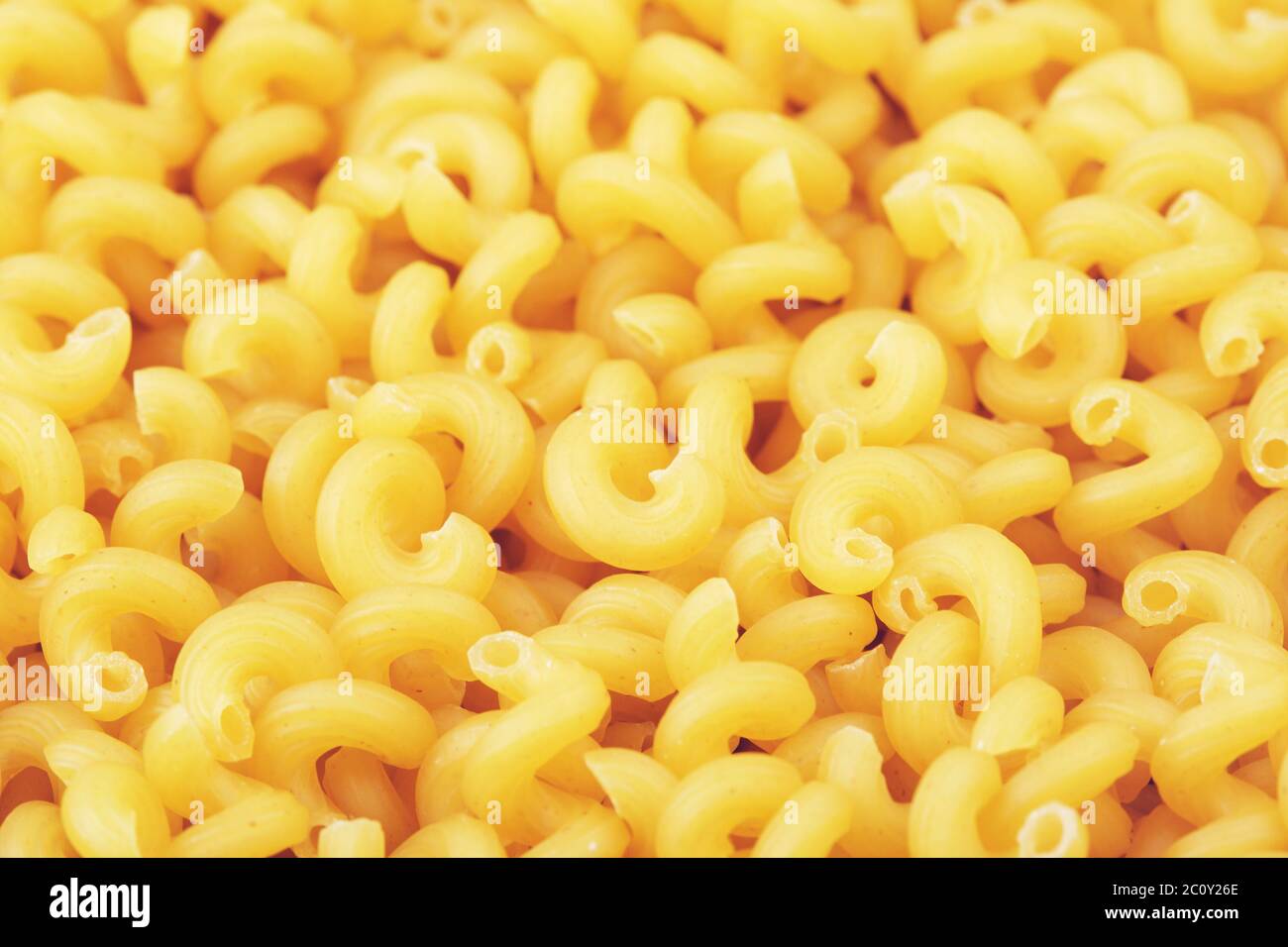 Raw Spiral Pipe Pasta Stock Photo - Alamy