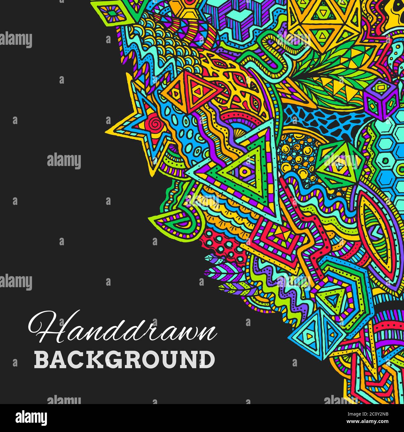 colored hand drawn background Stock Photo - Alamy