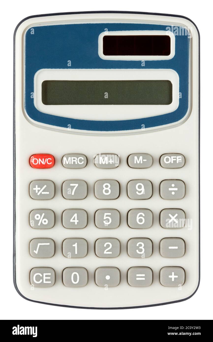 Digital, electronic calculator isolated Stock Photo - Alamy