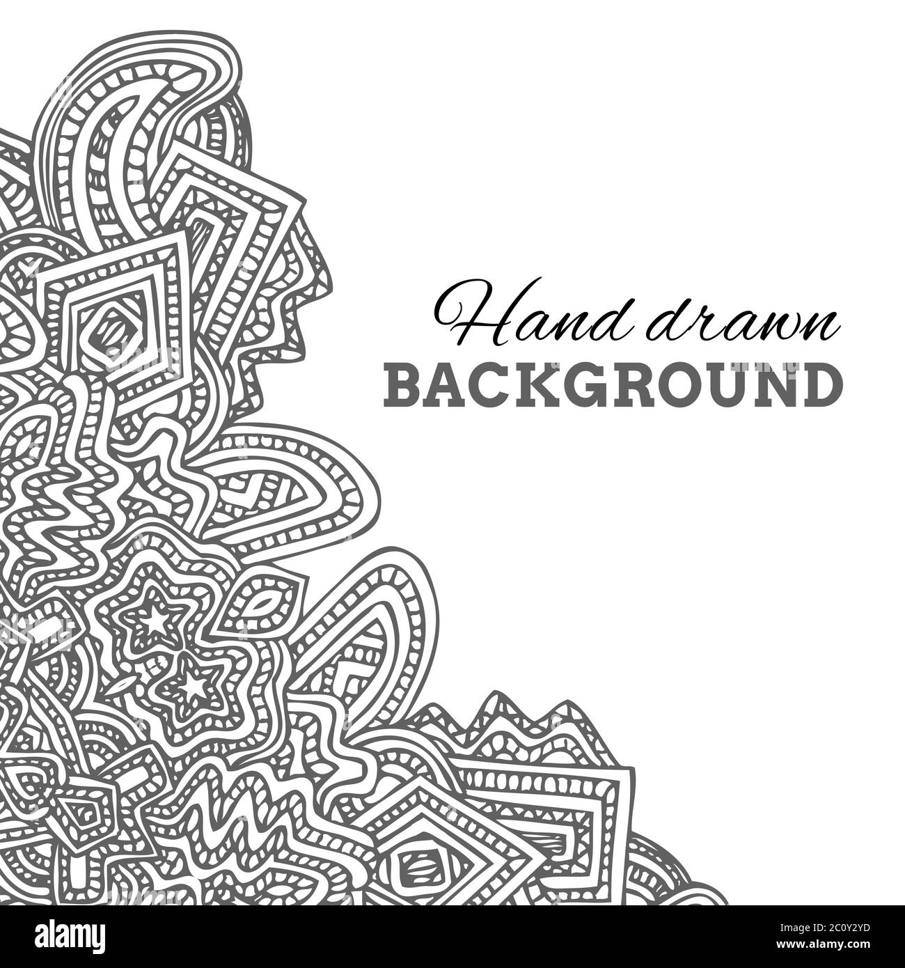 monochrome hand drawn background Stock Photo - Alamy