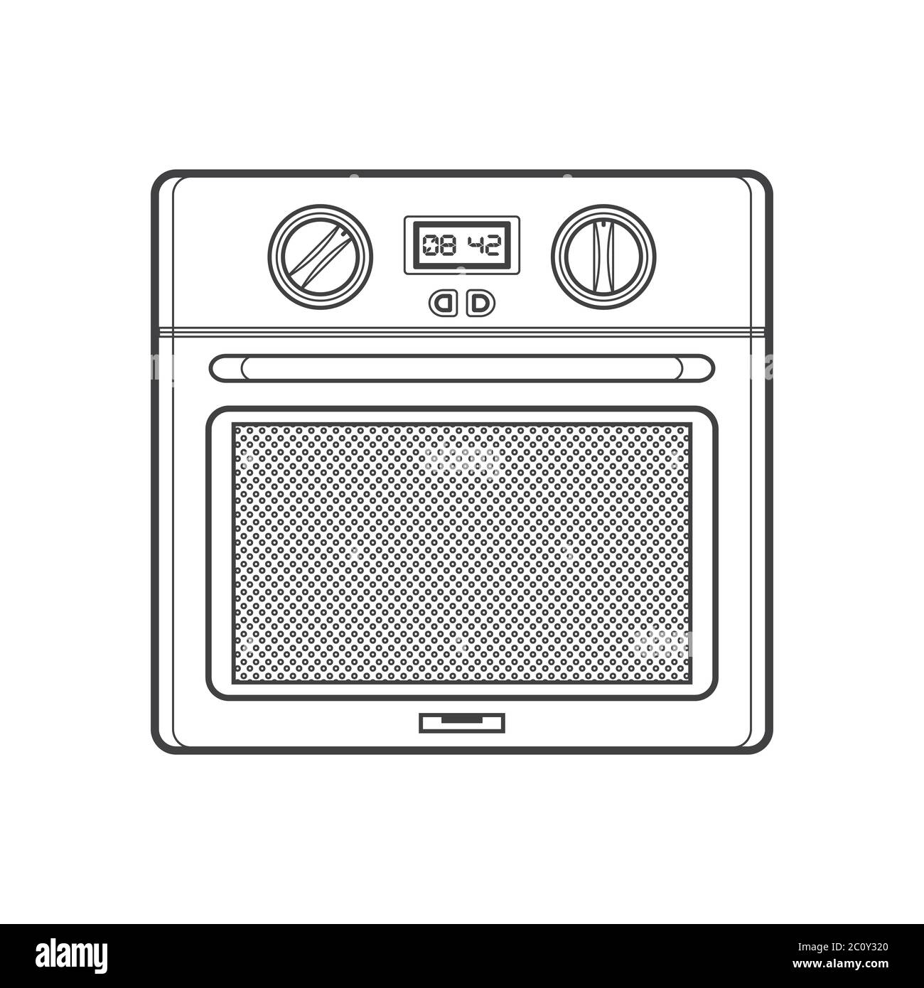 Modern oven icon outline hi-res stock photography and images - Alamy