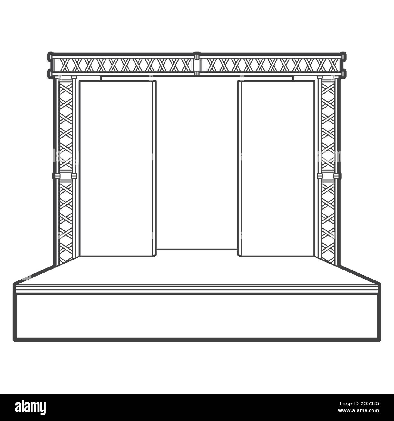 outline stage scenes back metal truss illustration Stock Photo - Alamy outline stage scenes back metal truss illustration Stock Photo - Alamy