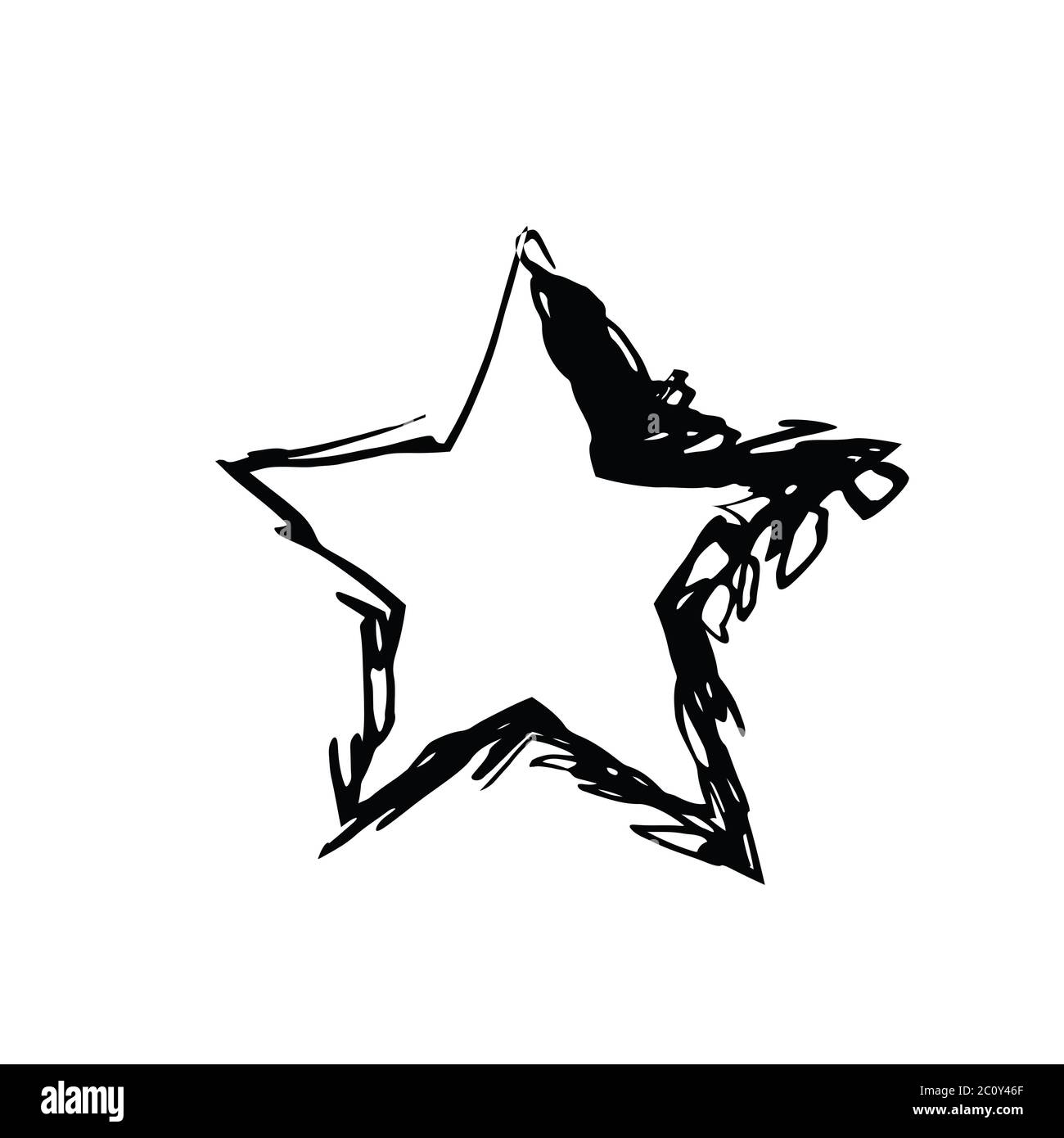 grunge star vector Stock Photo - Alamy