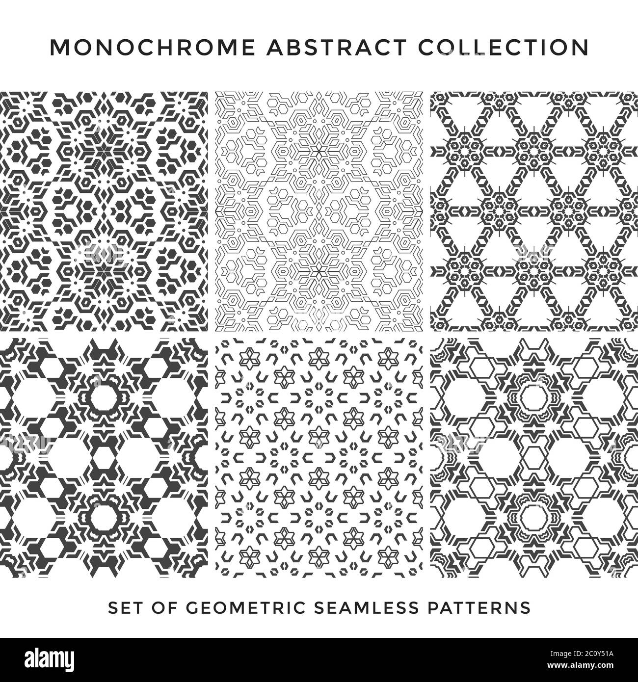 Seamless random pattern abstract Black and White Stock Photos & Images ...