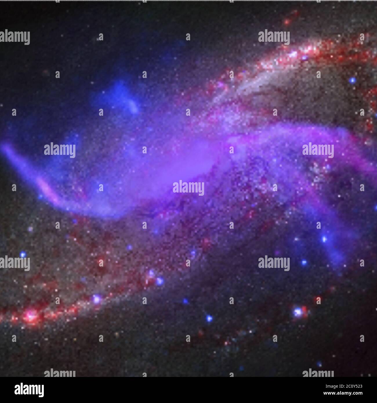 vector colorful space galactic background Stock Photo - Alamy