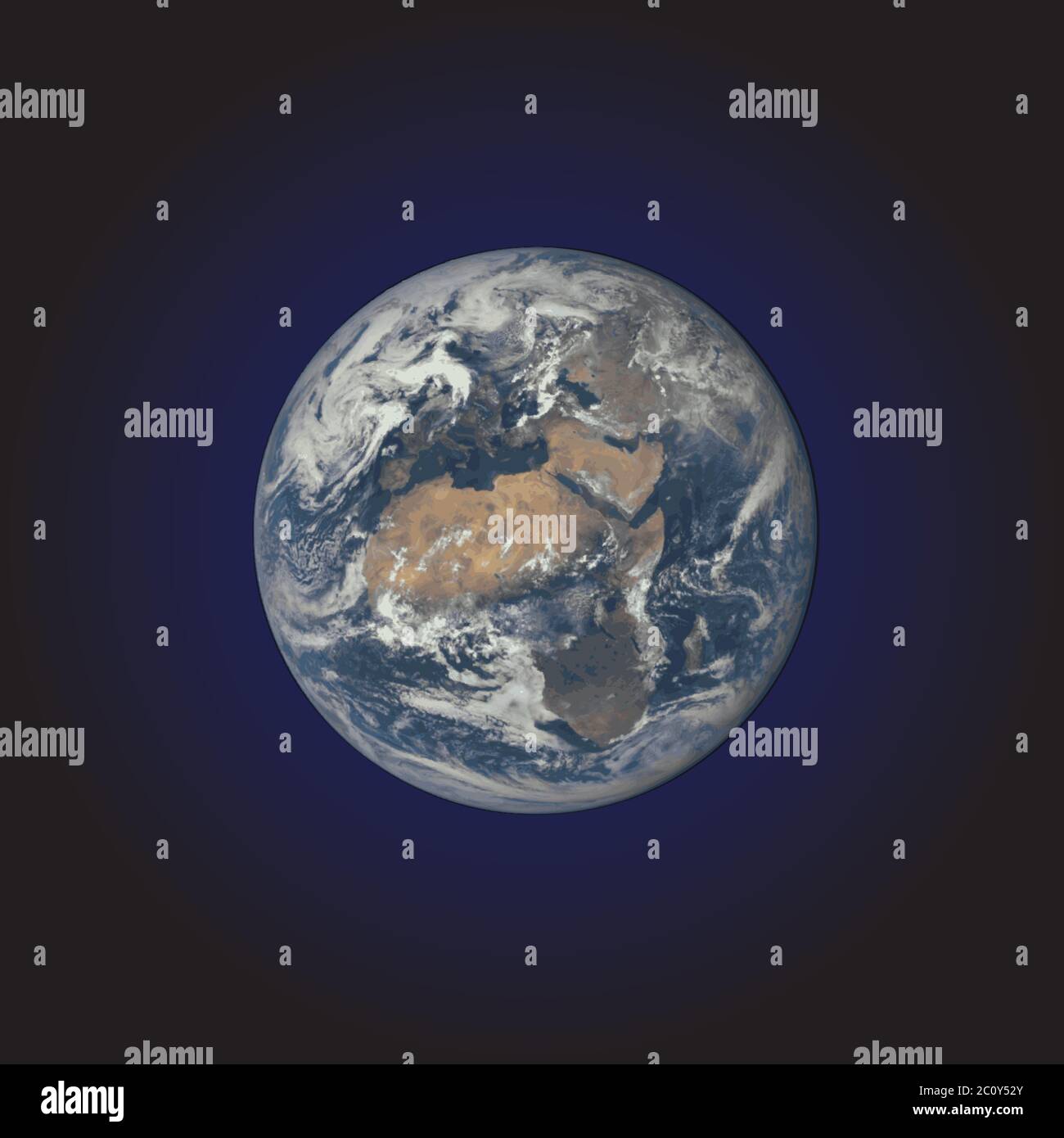 vector realistic planet Earth illustration Stock Photo - Alamy