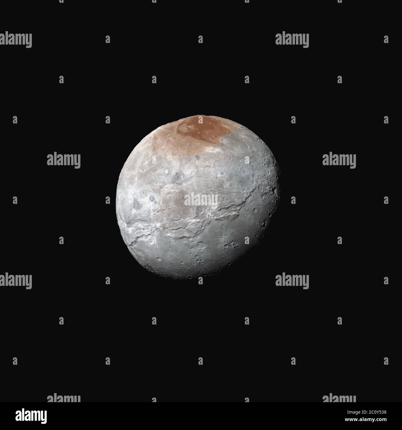 vector realistic Charon moon illustration Stock Photo - Alamy