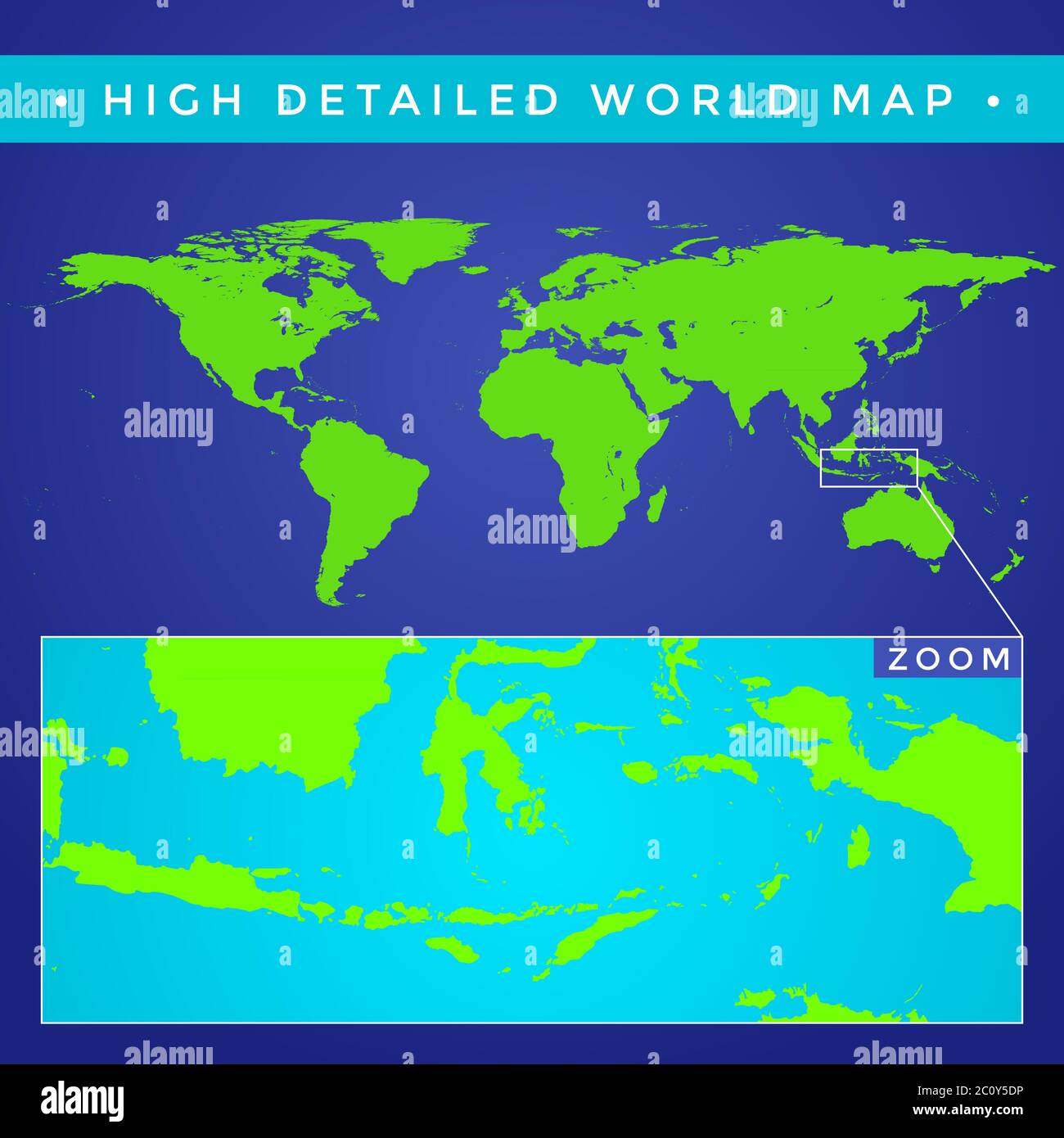 World map vector detailed hi-res stock photography and images - Alamy