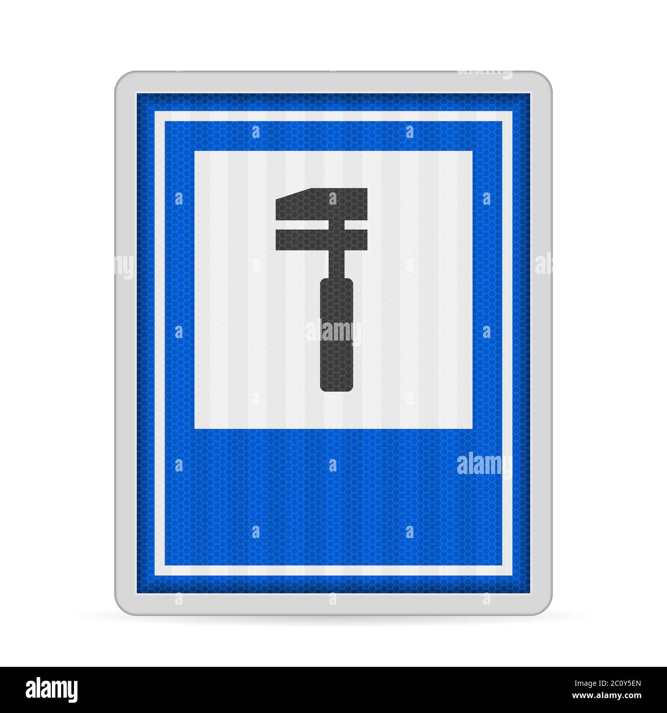 Car service road sign on a white background. Vector illustration Stock ...