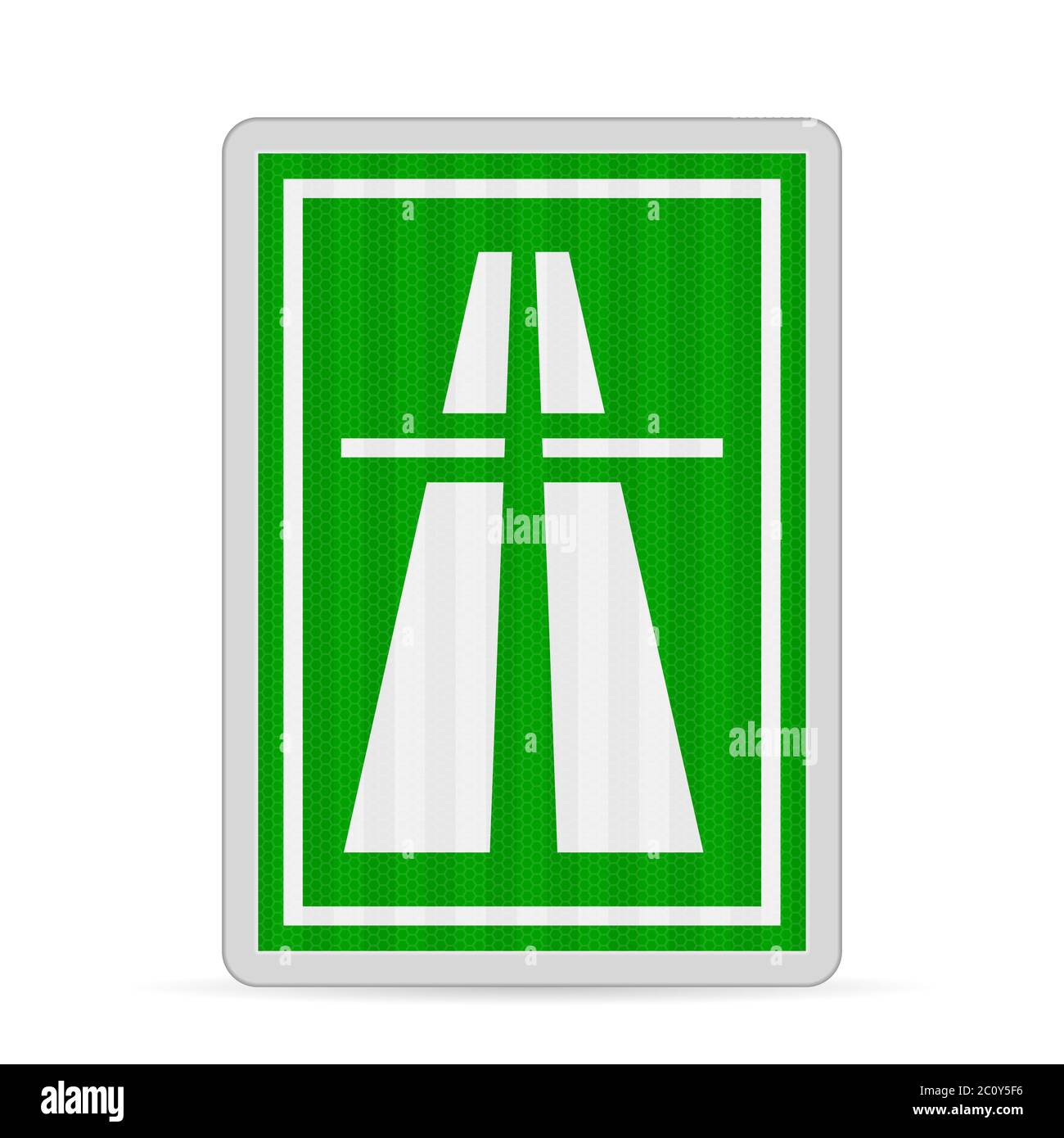 Highway road sign on a white background. Vector illustration Stock ...