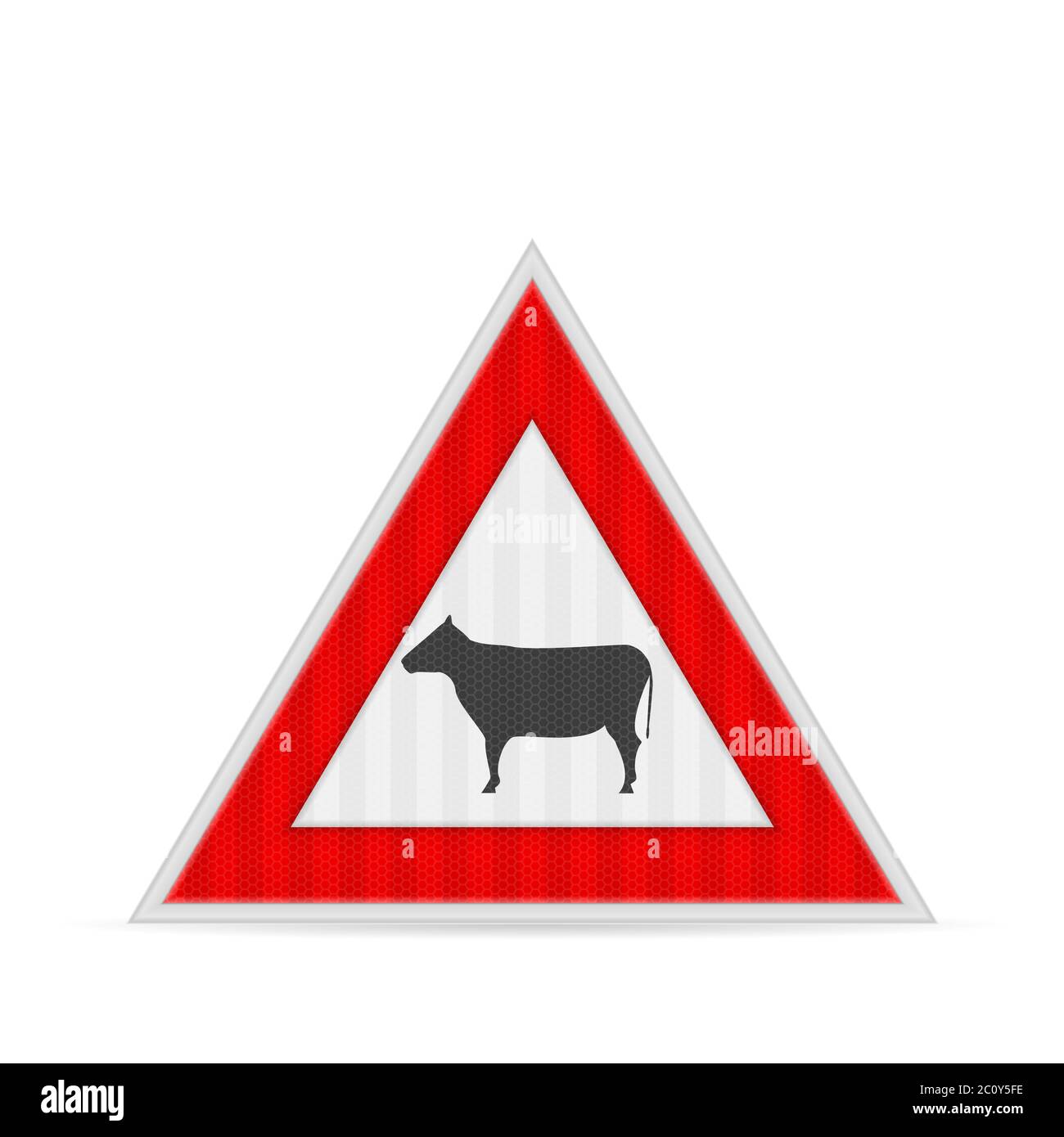 Domestic animals road sign on a white background. Vector illustration ...