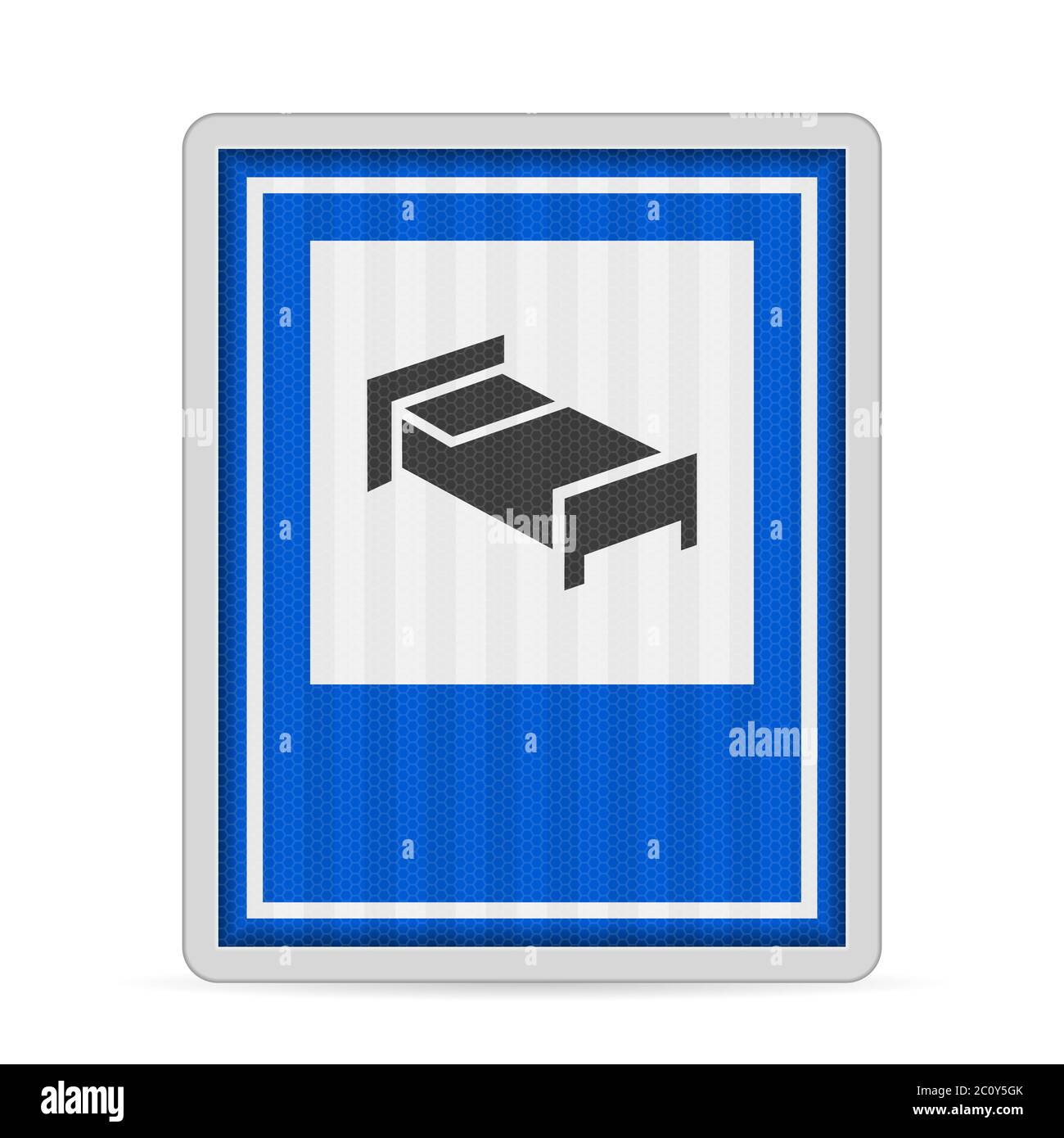 Hotel or motel road sign on a white background. Vector illustration ...