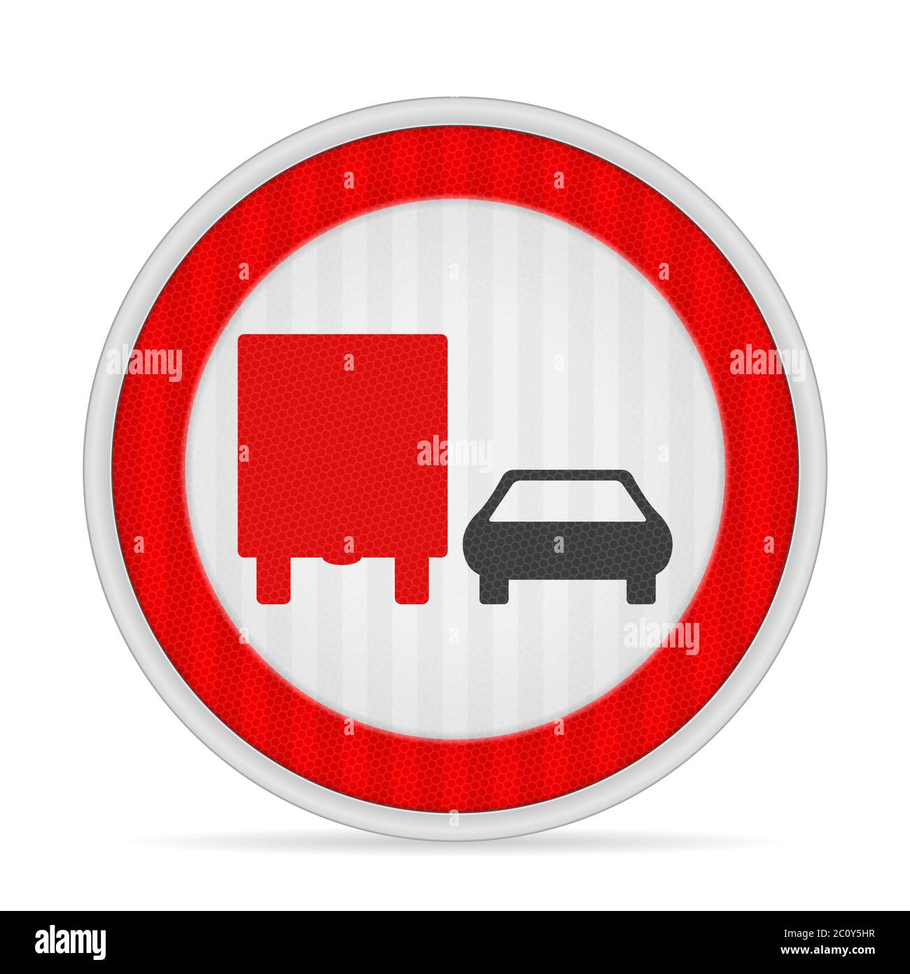 No Overtaking Road Sign