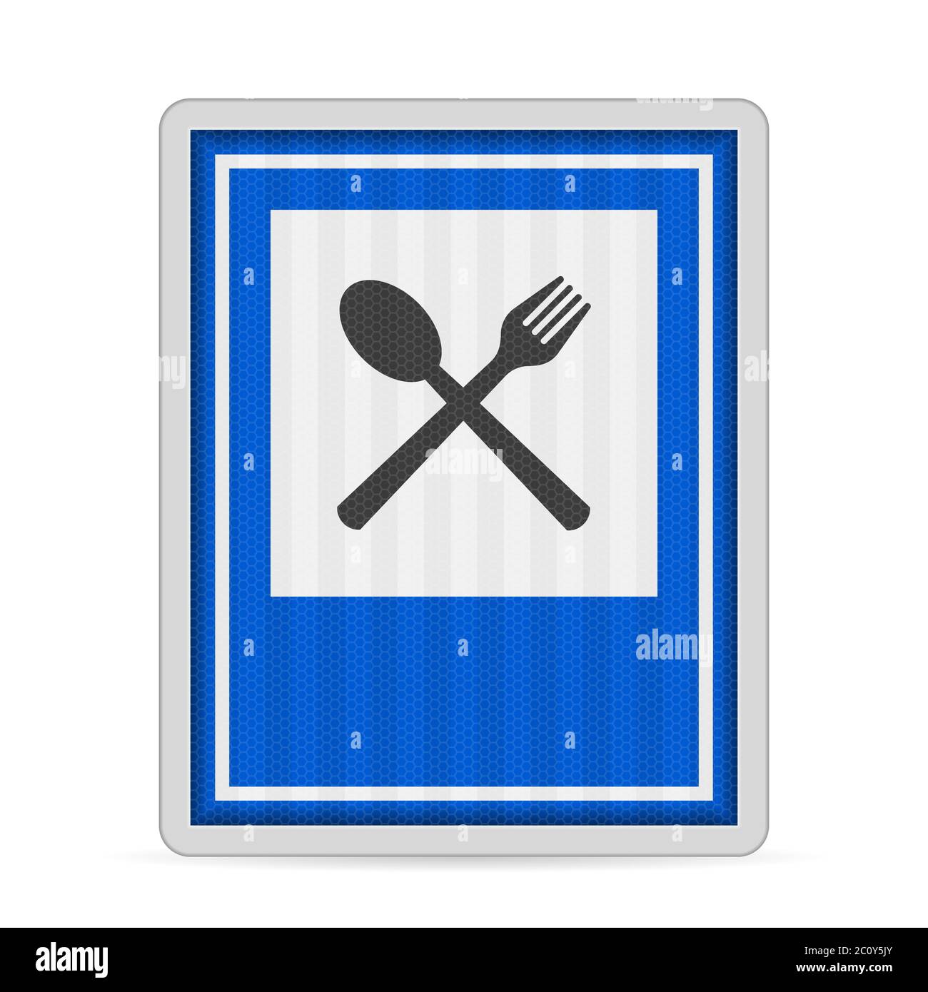 Restaurant road sign on a white background. Vector illustration Stock ...