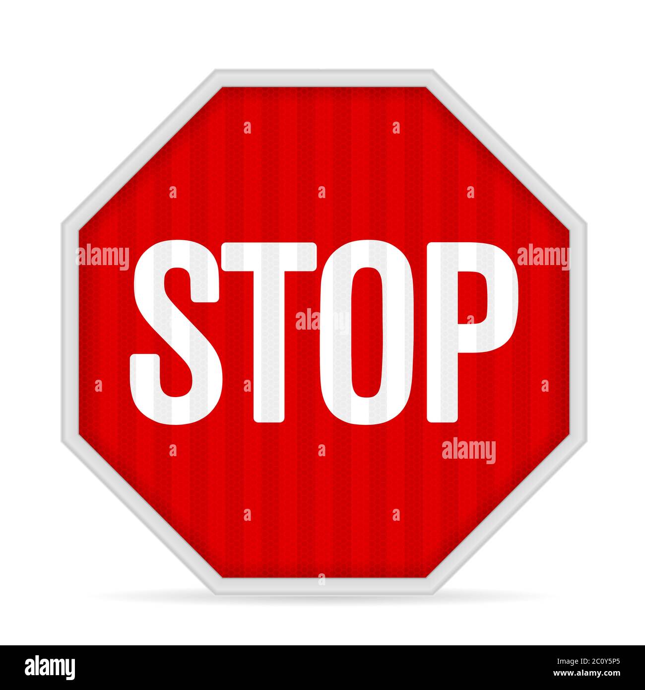 Stop road sign on a white background. Vector illustration Stock Photo ...