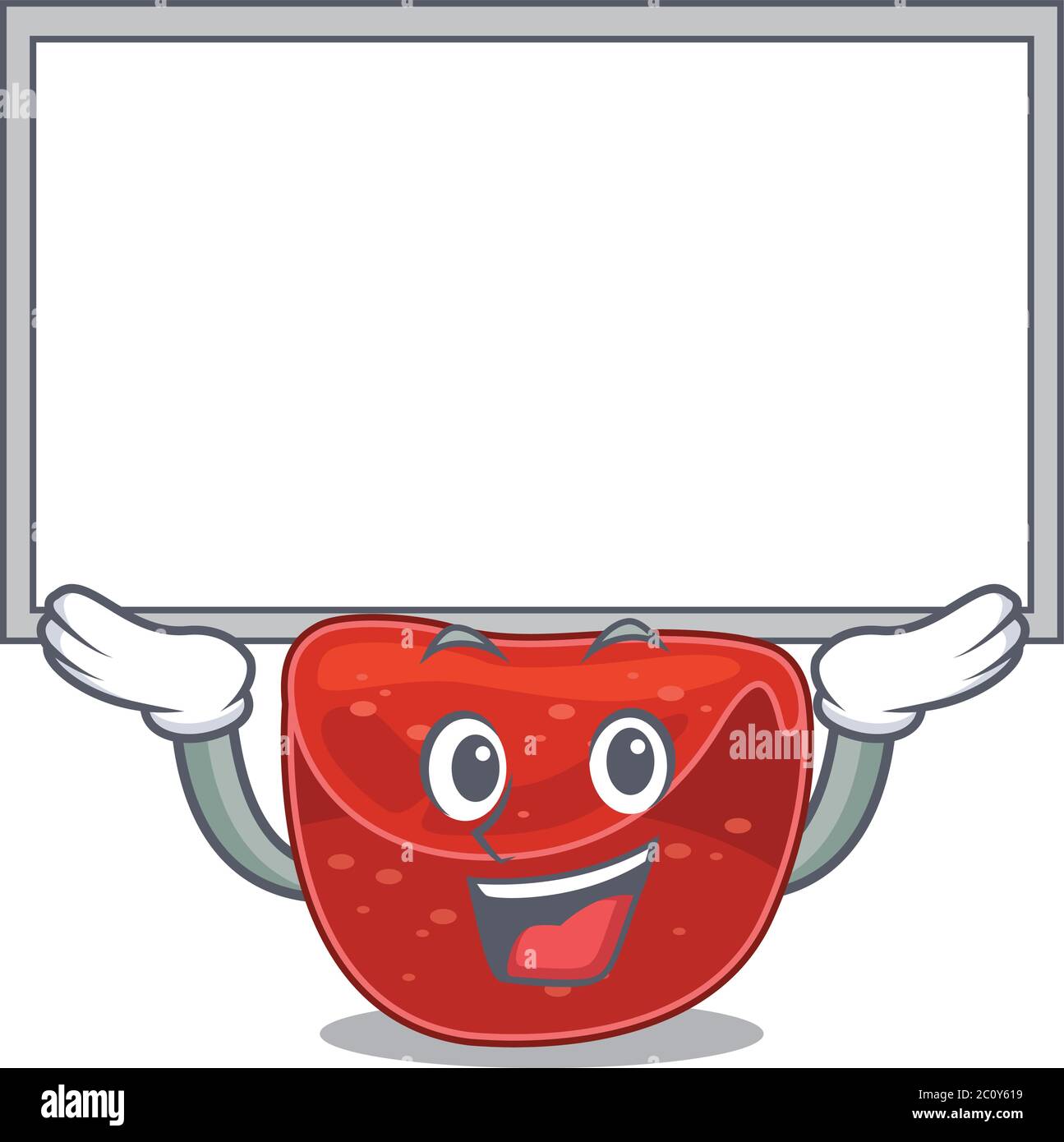 Caricature character of meatloaf succeed lift up a board Stock Vector ...
