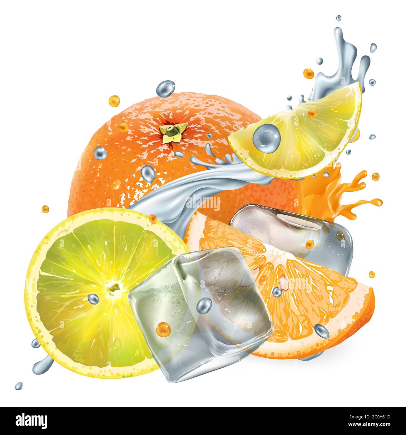 Ice cubes water splashes isolated hi-res stock photography and images ...