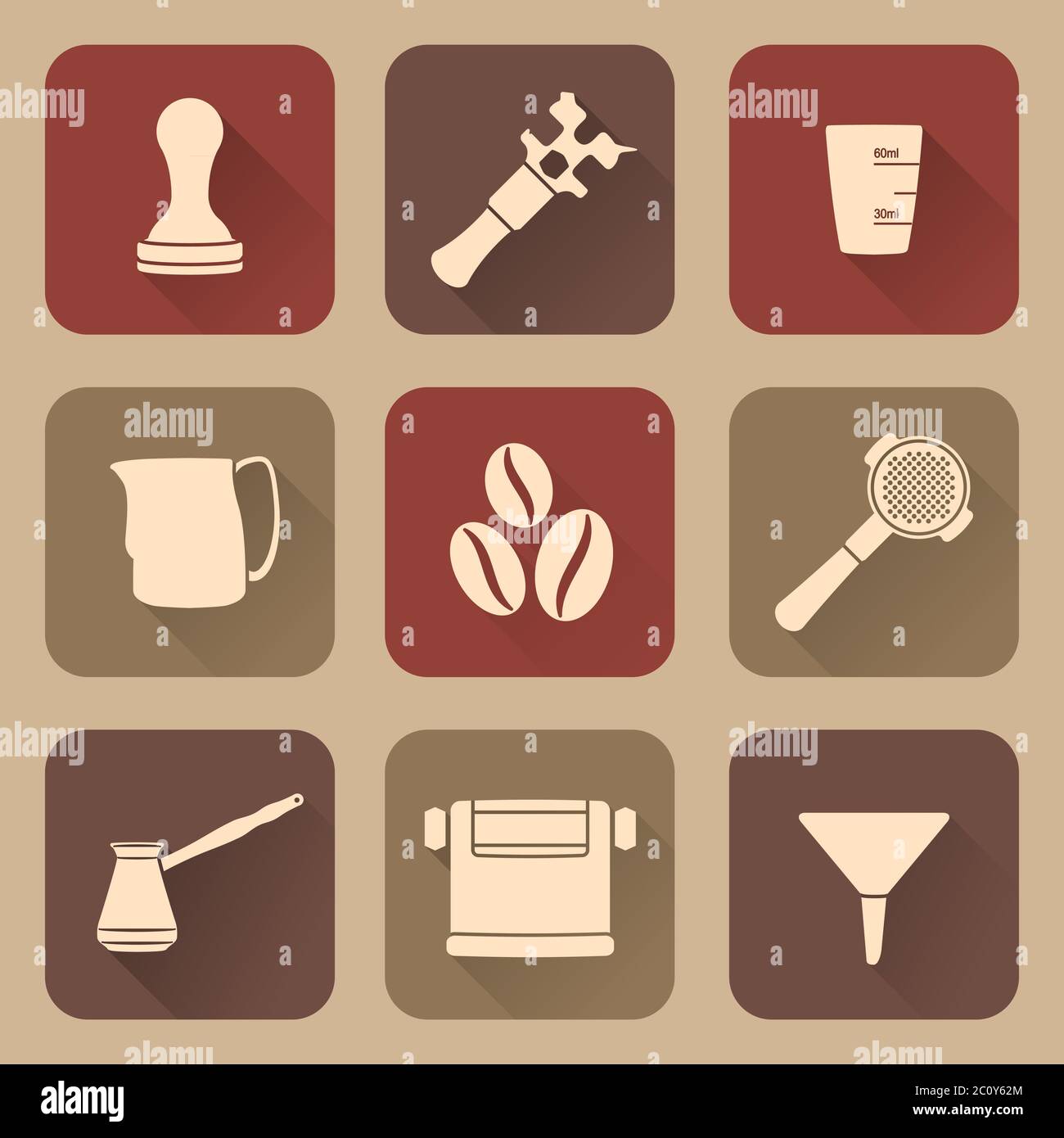 Flat style instruments hi-res stock photography and images - Alamy