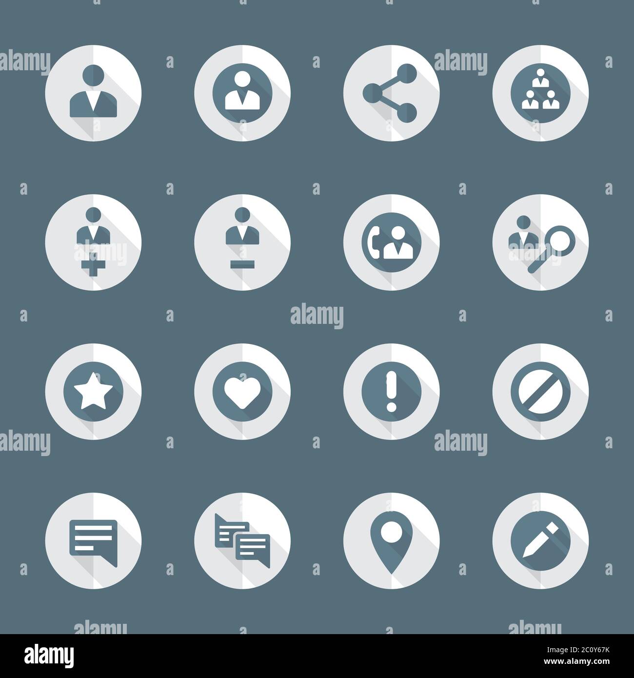 flat style various social network actions icons set Stock Photo - Alamy flat style various social network actions icons set Stock Photo - Alamy