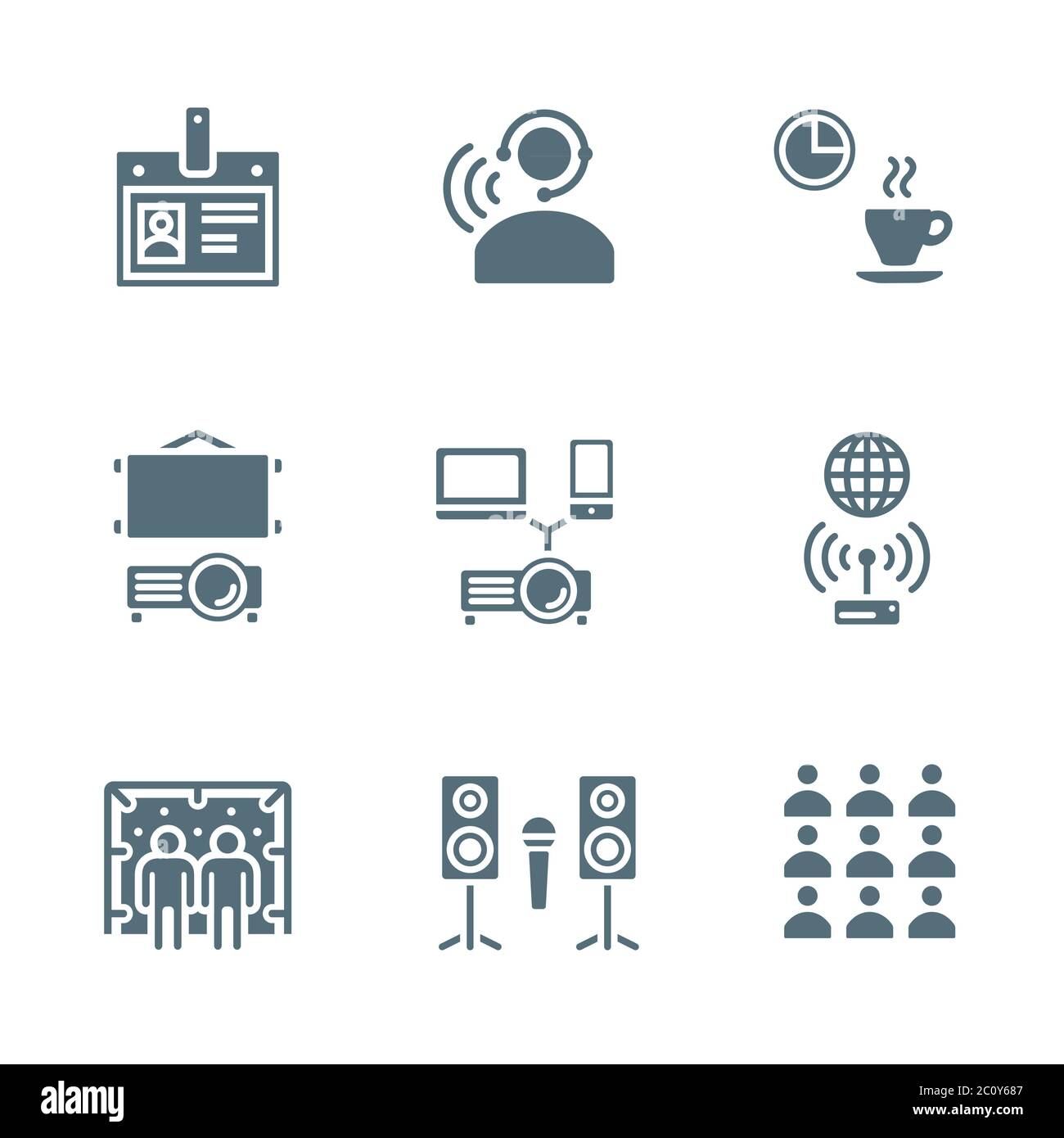 Business video conference Cut Out Stock Images & Pictures - Alamy