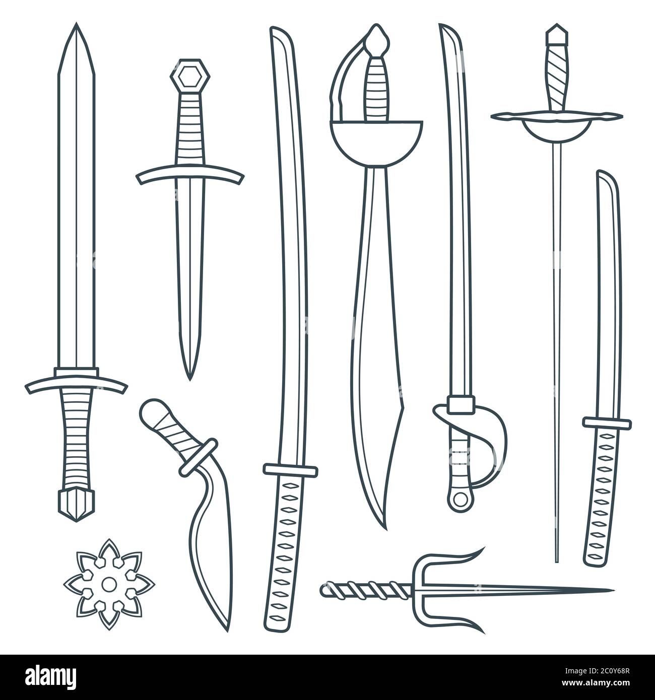 Weapons vector hi-res stock photography and images - Alamy