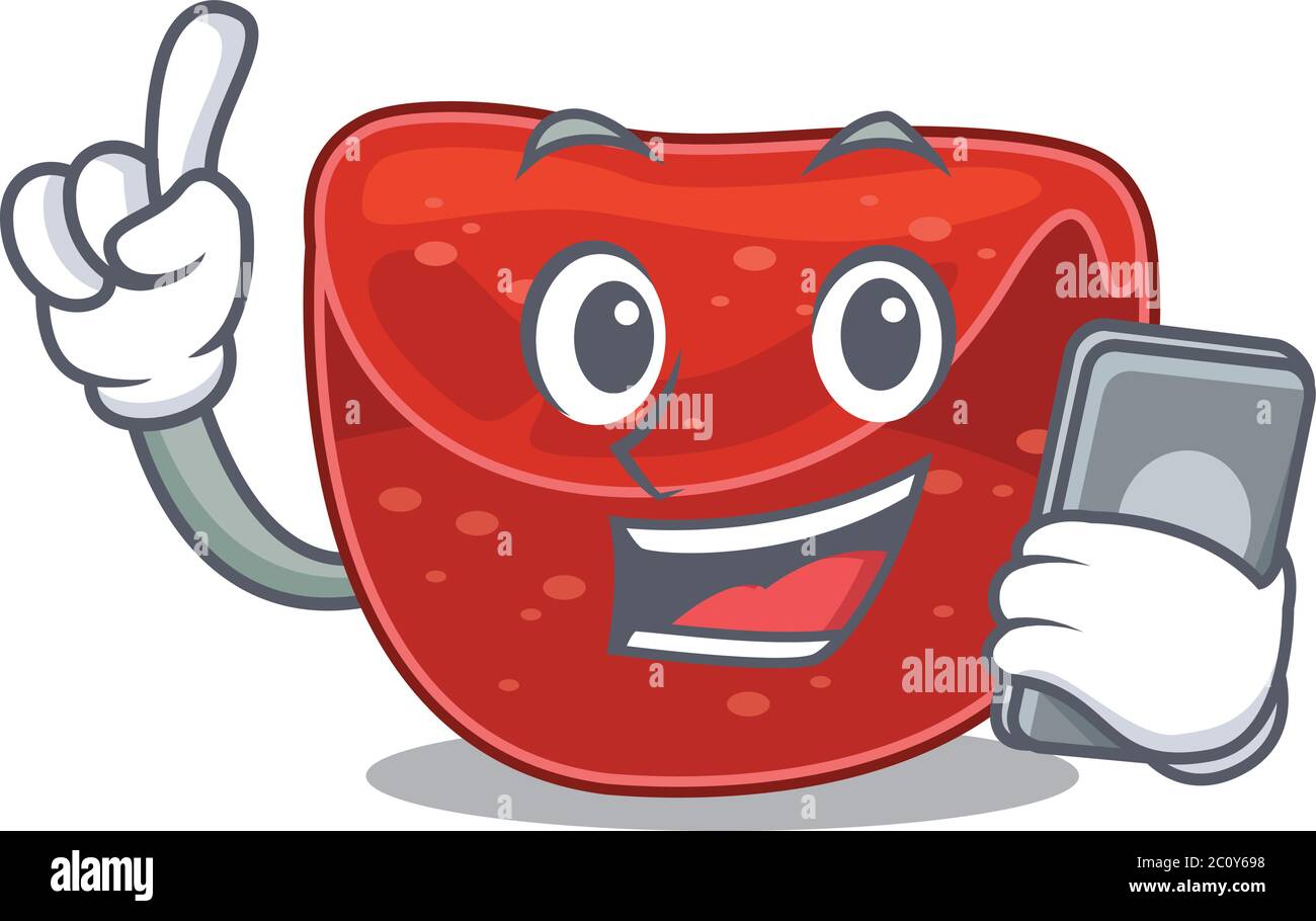 Meatloaf caricature character speaking with friends on phone Stock ...