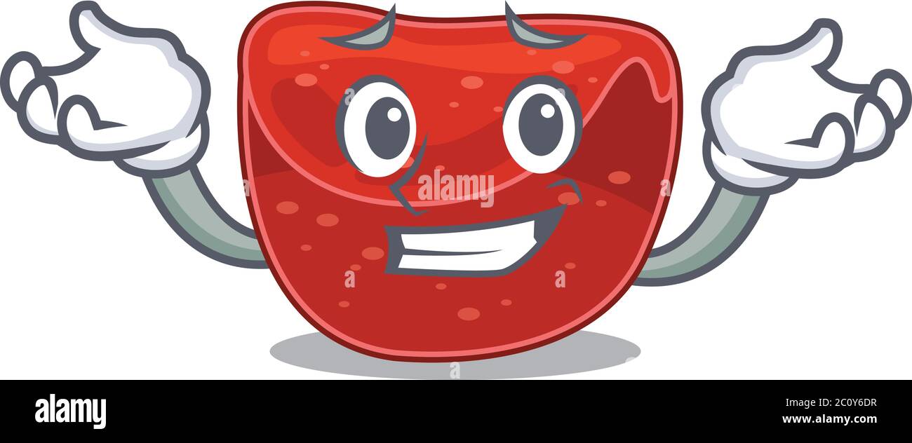 A cute picture of grinning meatloaf caricature character Stock Vector ...