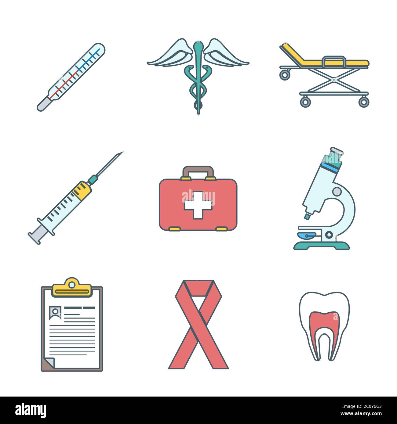 Medical icons hi-res stock photography and images - Alamy