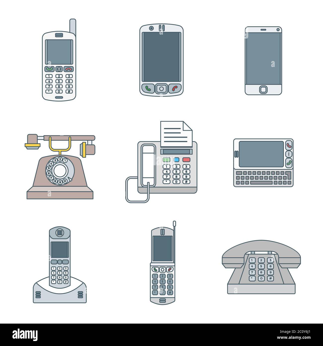Various icons of devices icon hi-res stock photography and images - Alamy