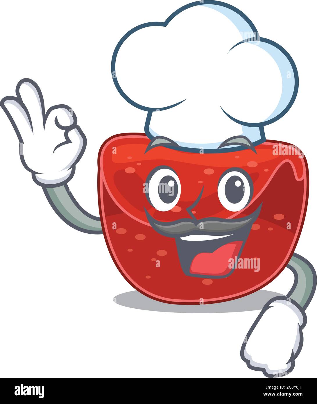 Talented meatloaf chef cartoon drawing wearing chef hat Stock Vector ...