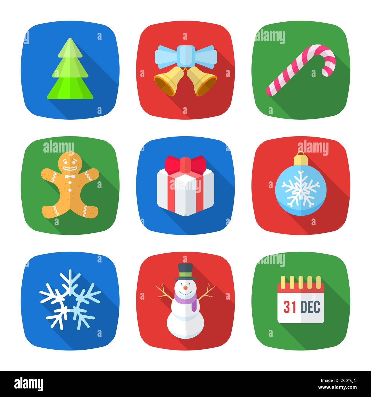 Christmas tree silhouette set illustrations Cut Out Stock Images ...