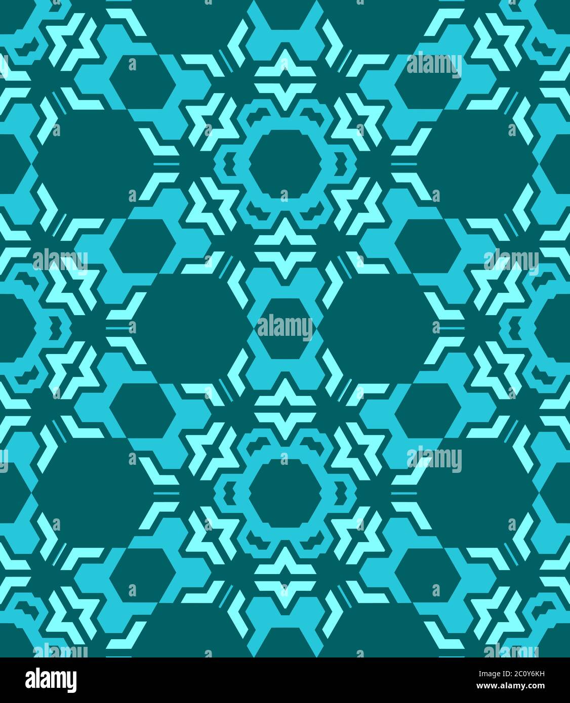 abstract geometric blue seamless pattern Stock Photo - Alamy