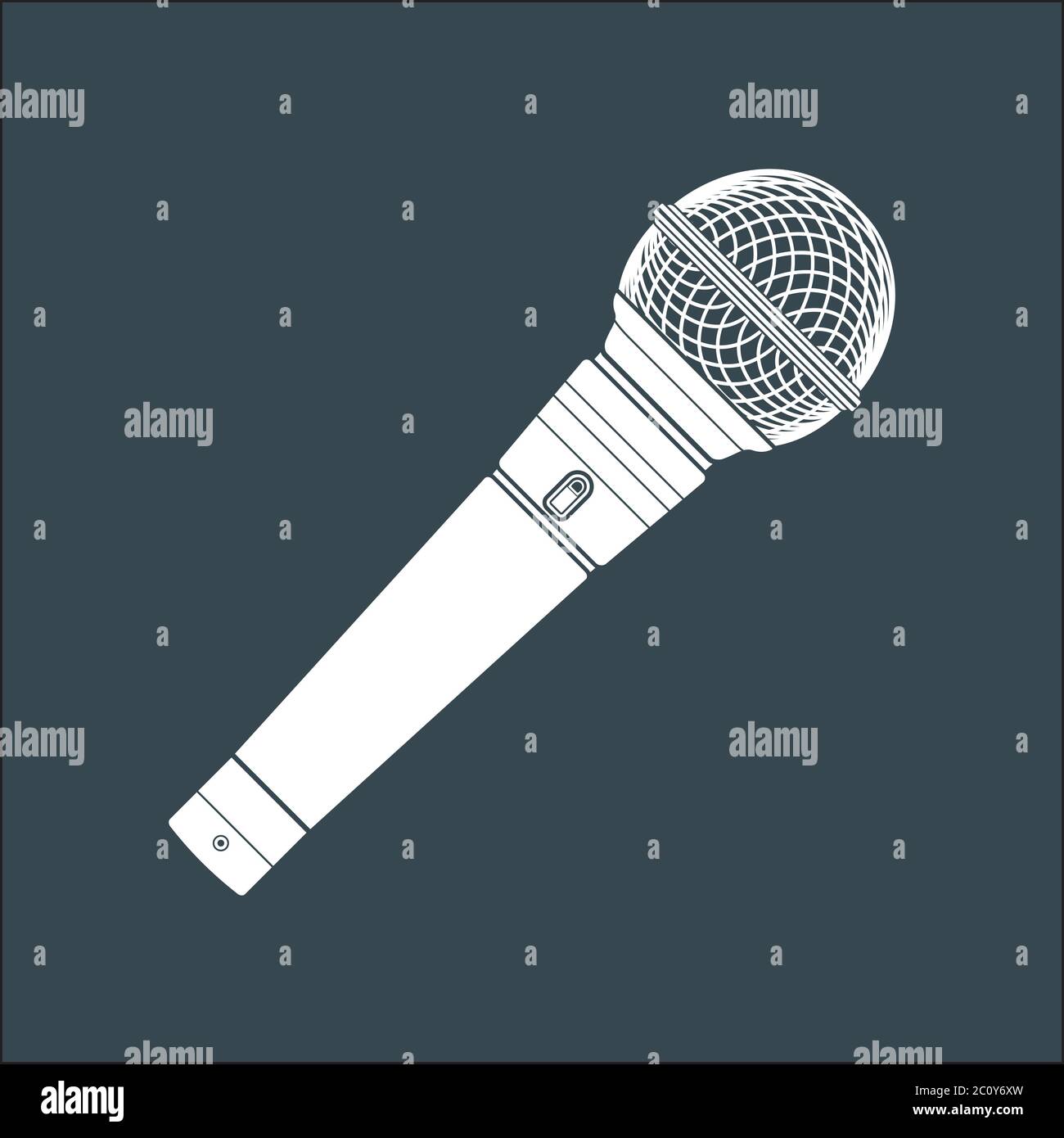 solid color stage microphone device illustration Stock Photo - Alamy