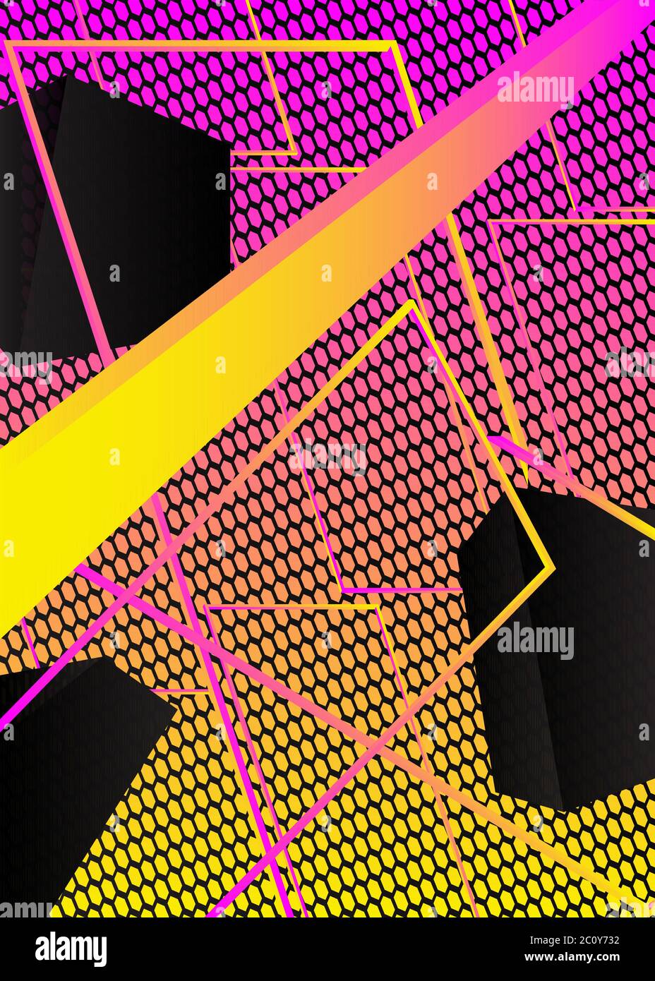 Modern graphic with lines for message board, for text and message ...