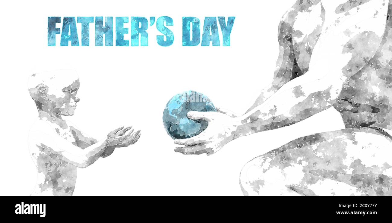 Father's Day as a Amazing Dad Father Figure Stock Photo - Alamy