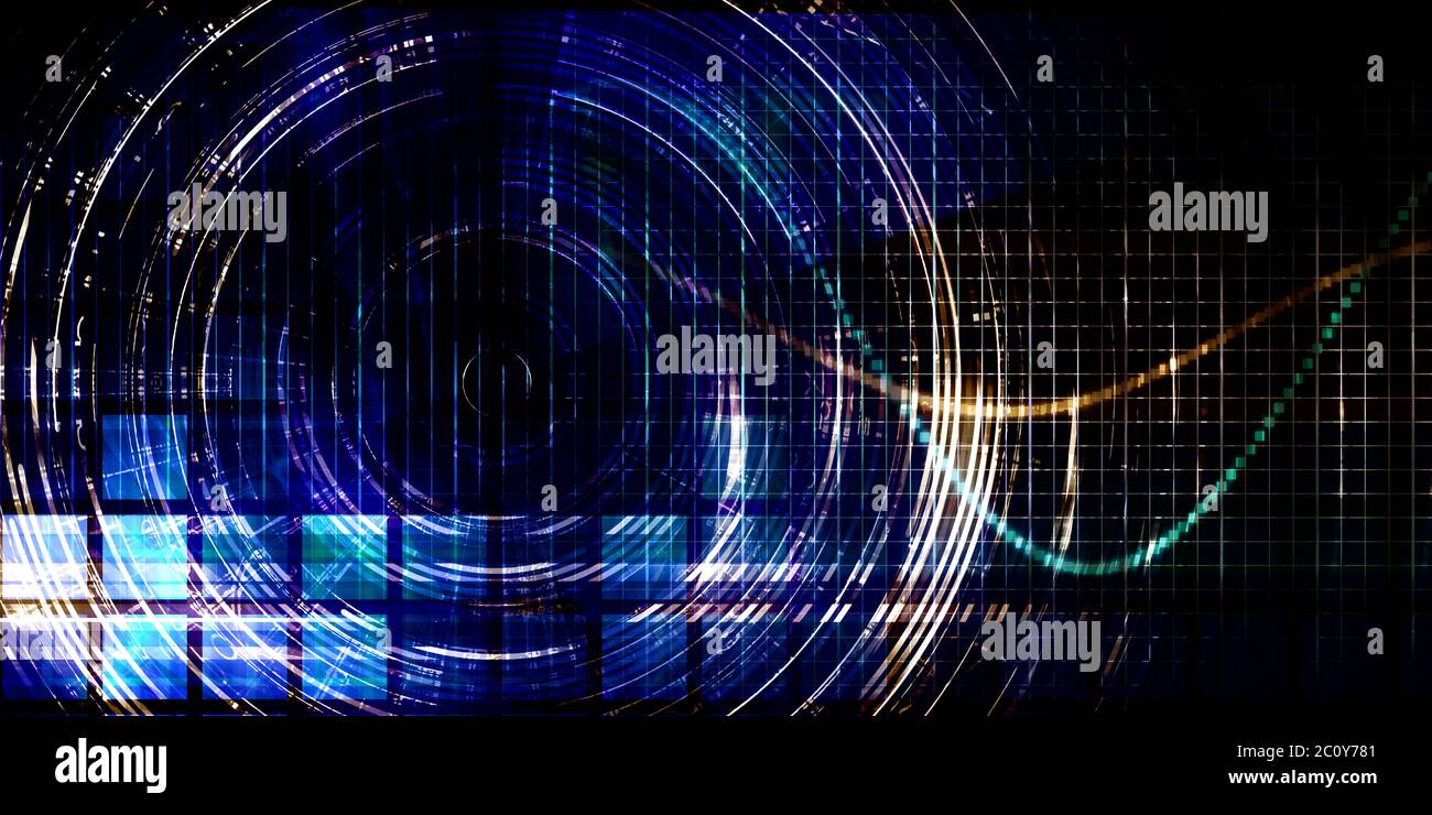 Science and Technology Merging into an Abstract Art Stock Photo - Alamy