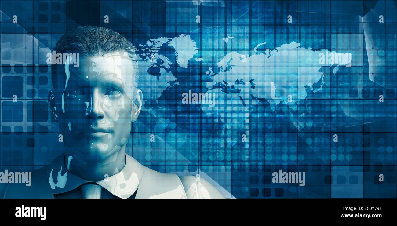 Senior Business Man with Management Strategy Concept Background Stock ...