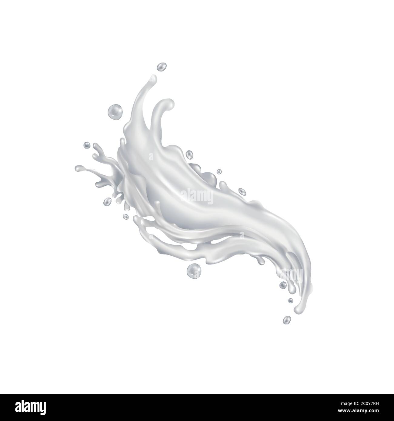 Milk splash detail Cut Out Stock Images & Pictures - Alamy