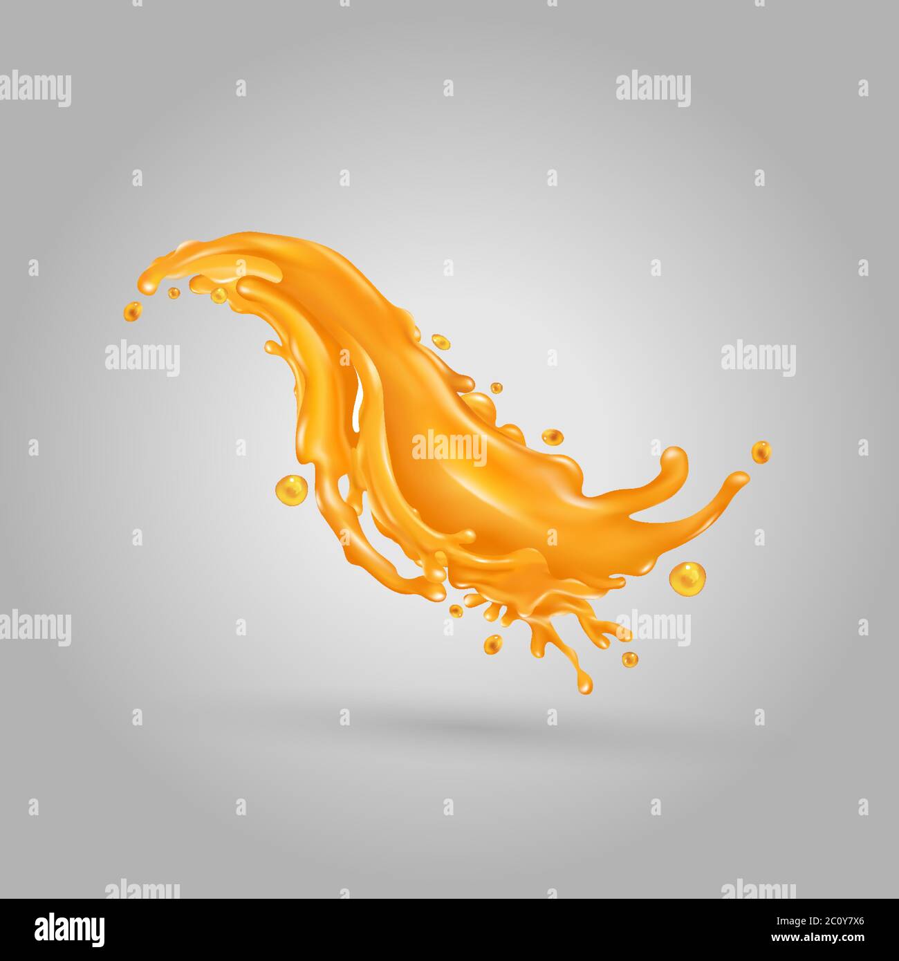 Juice spray splash realistic Stock Vector Images - Alamy