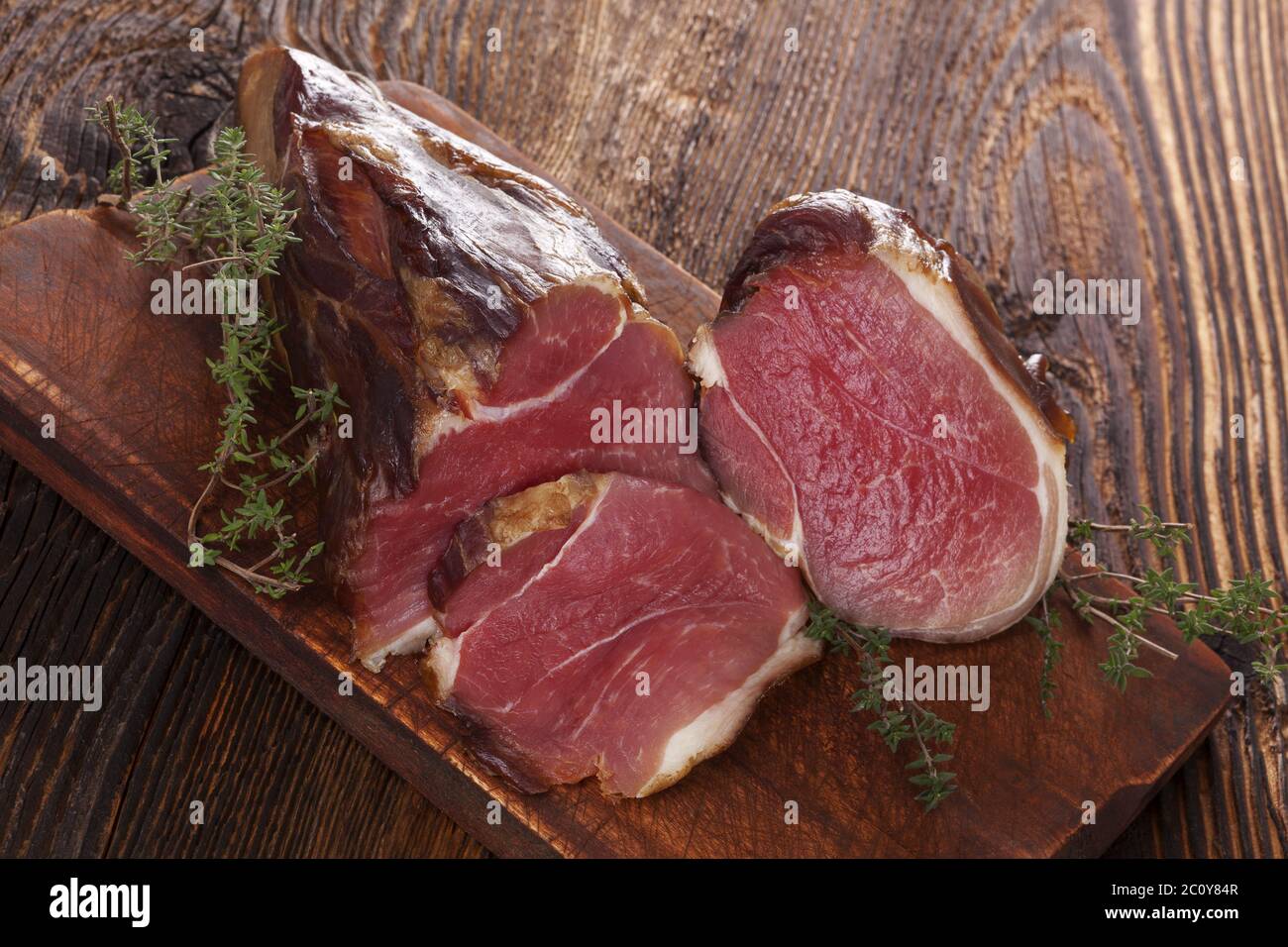 Traditional smoked meat Stock Photo - Alamy