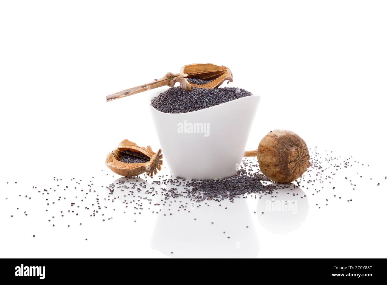 Black poppy seeds Stock Photo - Alamy