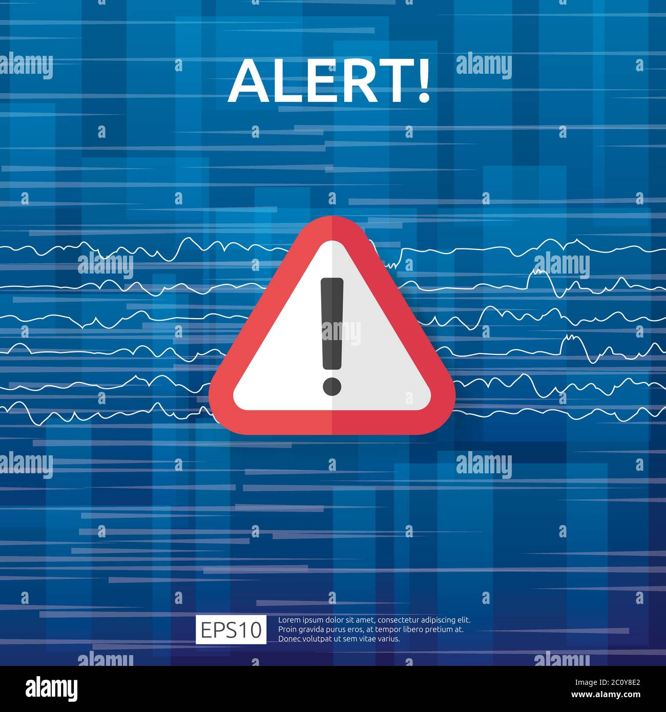 attention warning attacker alert sign with exclamation mark. beware ...