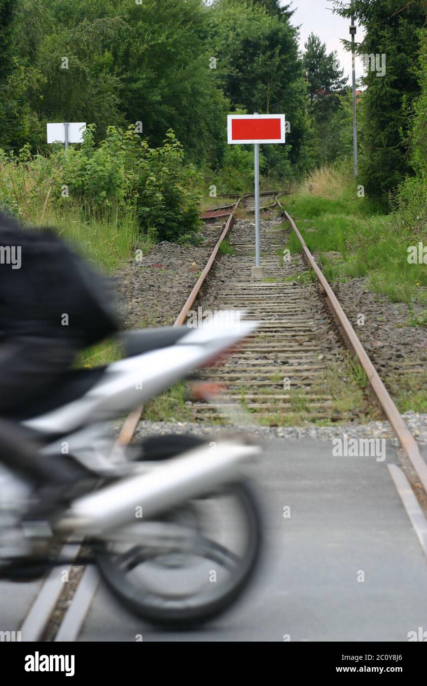 Closed railway line Stock Photo - Alamy