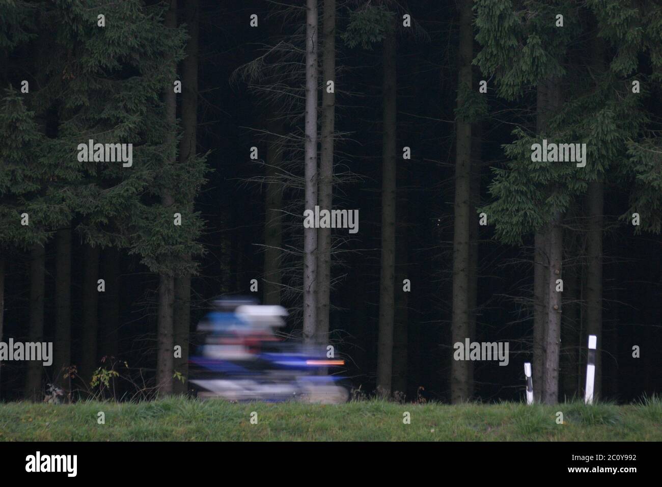 Motorbike in forest hi-res stock photography and images - Alamy