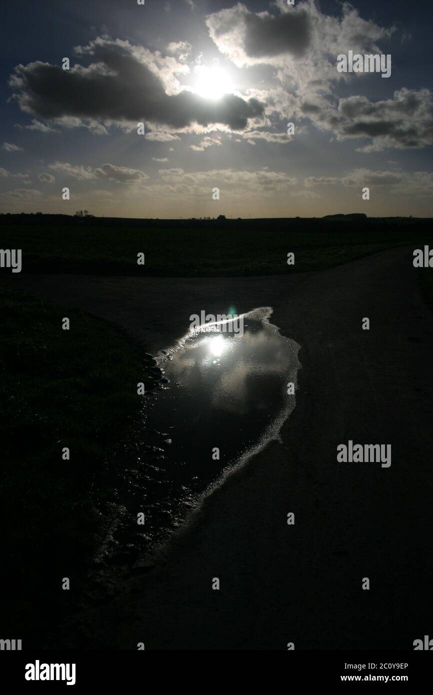 Mirror puddle hi-res stock photography and images - Alamy