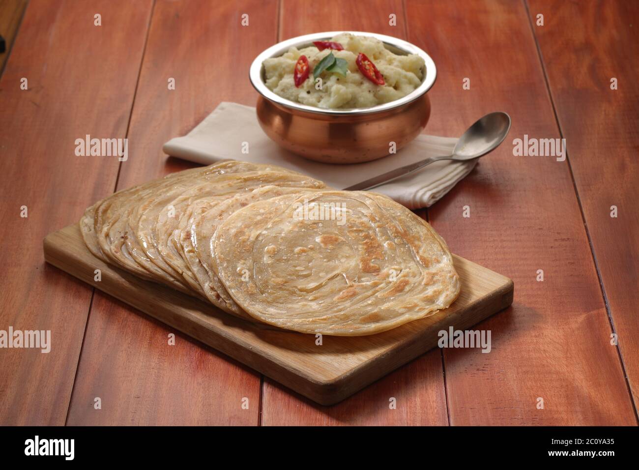 Homemade Kerala Parotta/porotta/paratha/layered flat bread using wheat ...