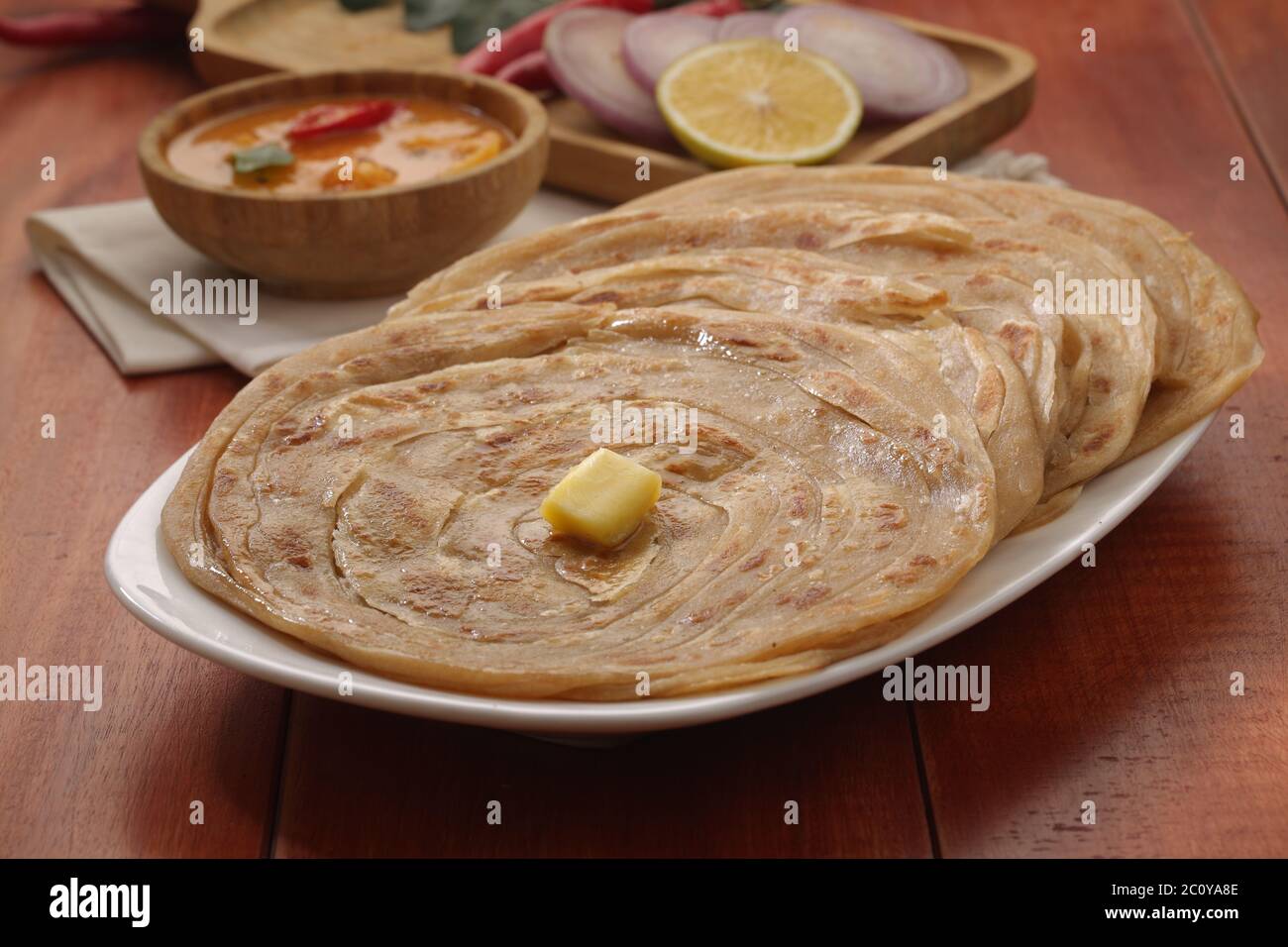 Homemade Kerala Parotta/porotta/paratha/layered flat bread using wheat ...
