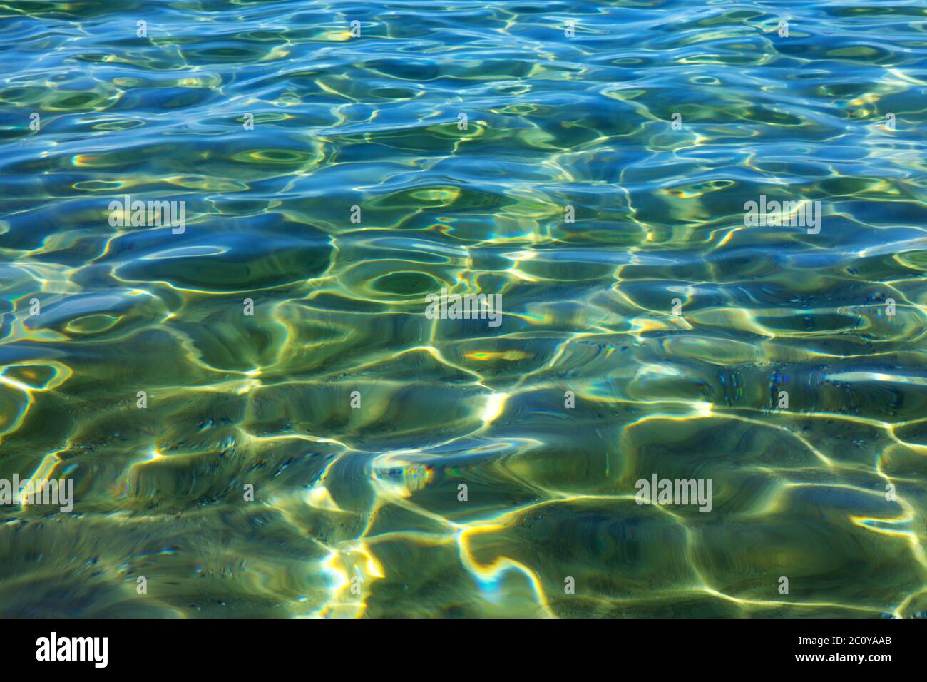 Shining blue water ripple background Stock Photo - Alamy