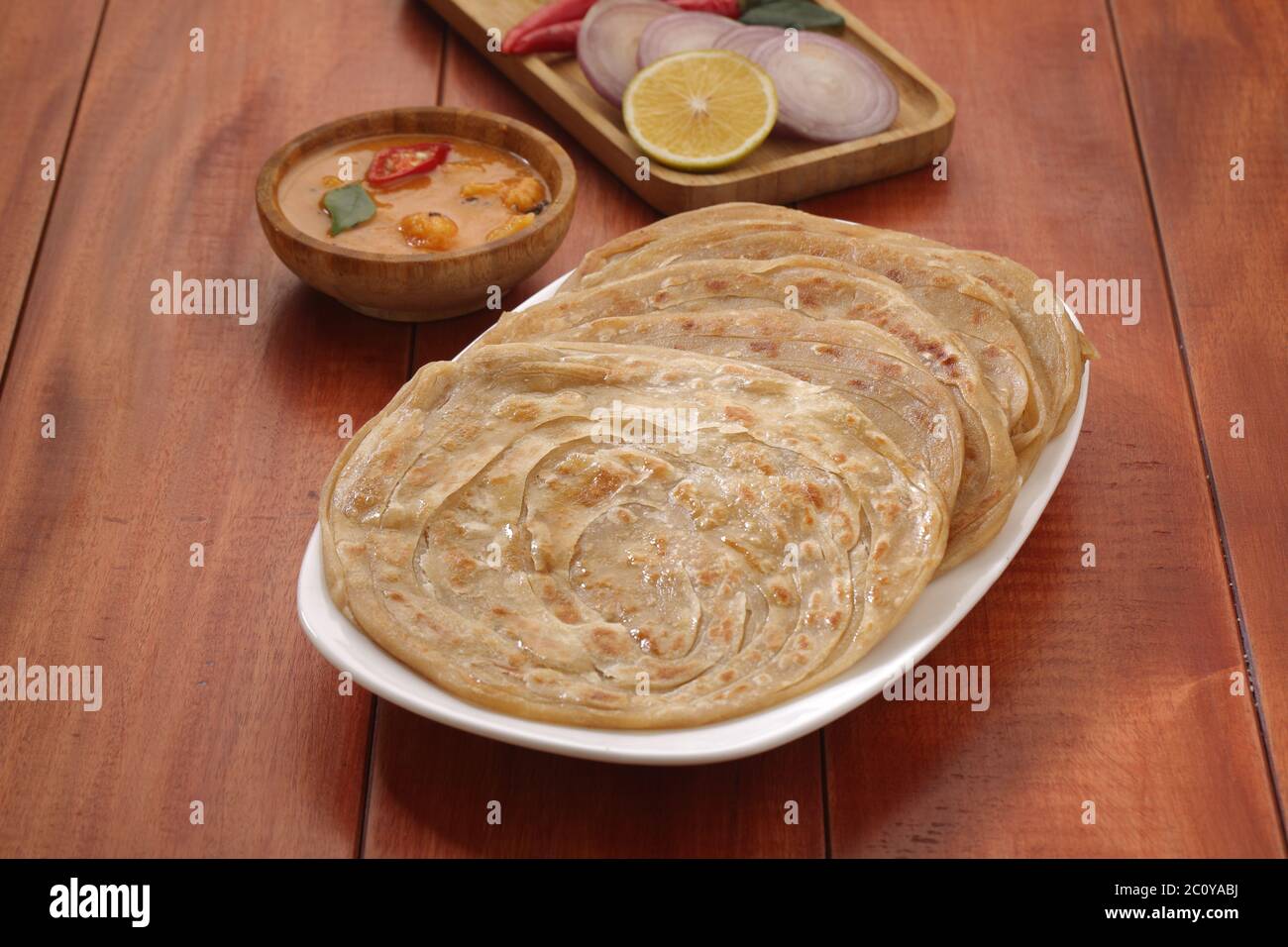 Homemade Kerala Parotta/porotta/paratha/layered flat bread using wheat ...