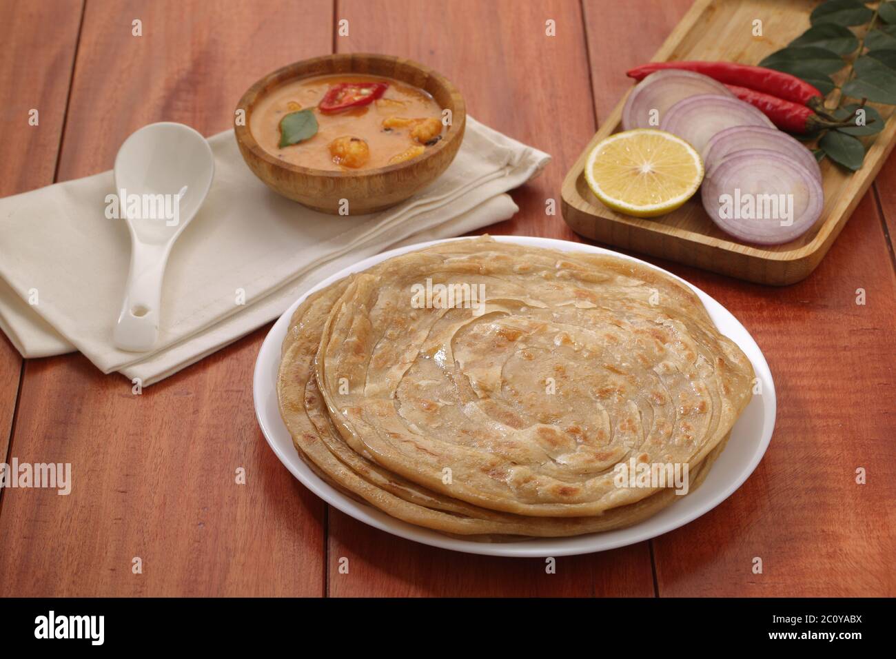 Homemade Kerala Parotta/porotta/paratha/layered flat bread using wheat ...